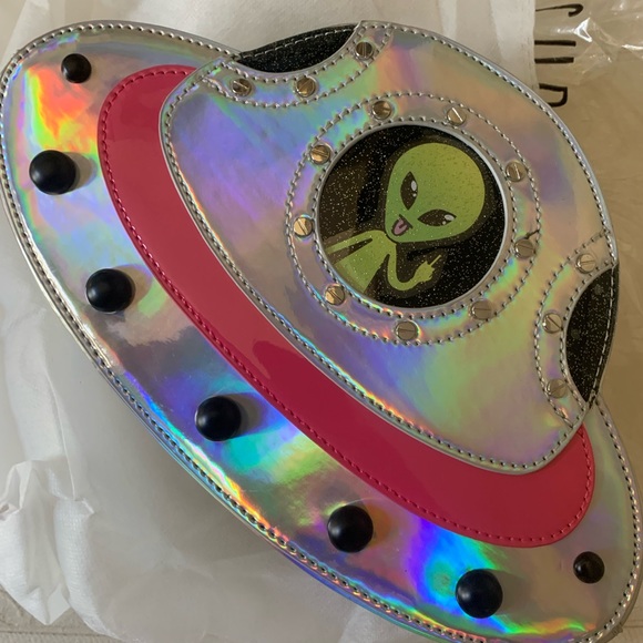 Dolls Kill | Bags | Current Mood Alien Spaceship Ufo Backpack Shoulder ...